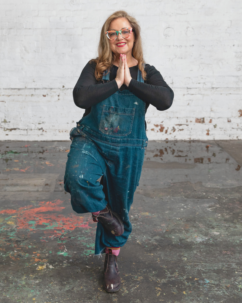 Quick Table Upcycle | Mint Decoupage Papers + Paint - Mint by michelle