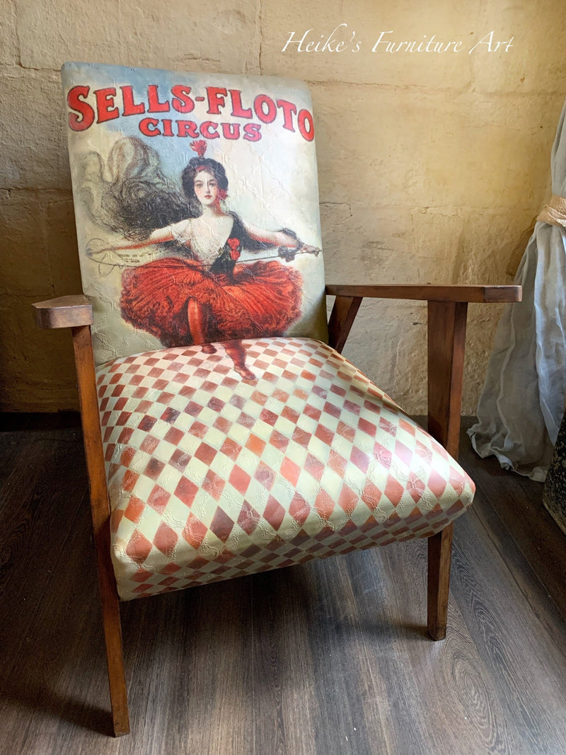 High Wire Mint Decoupage Paper